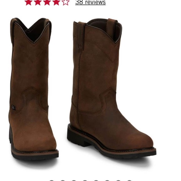 Justin Boots | Shoes | Justin Boots Brown Work Boots | Poshmark
